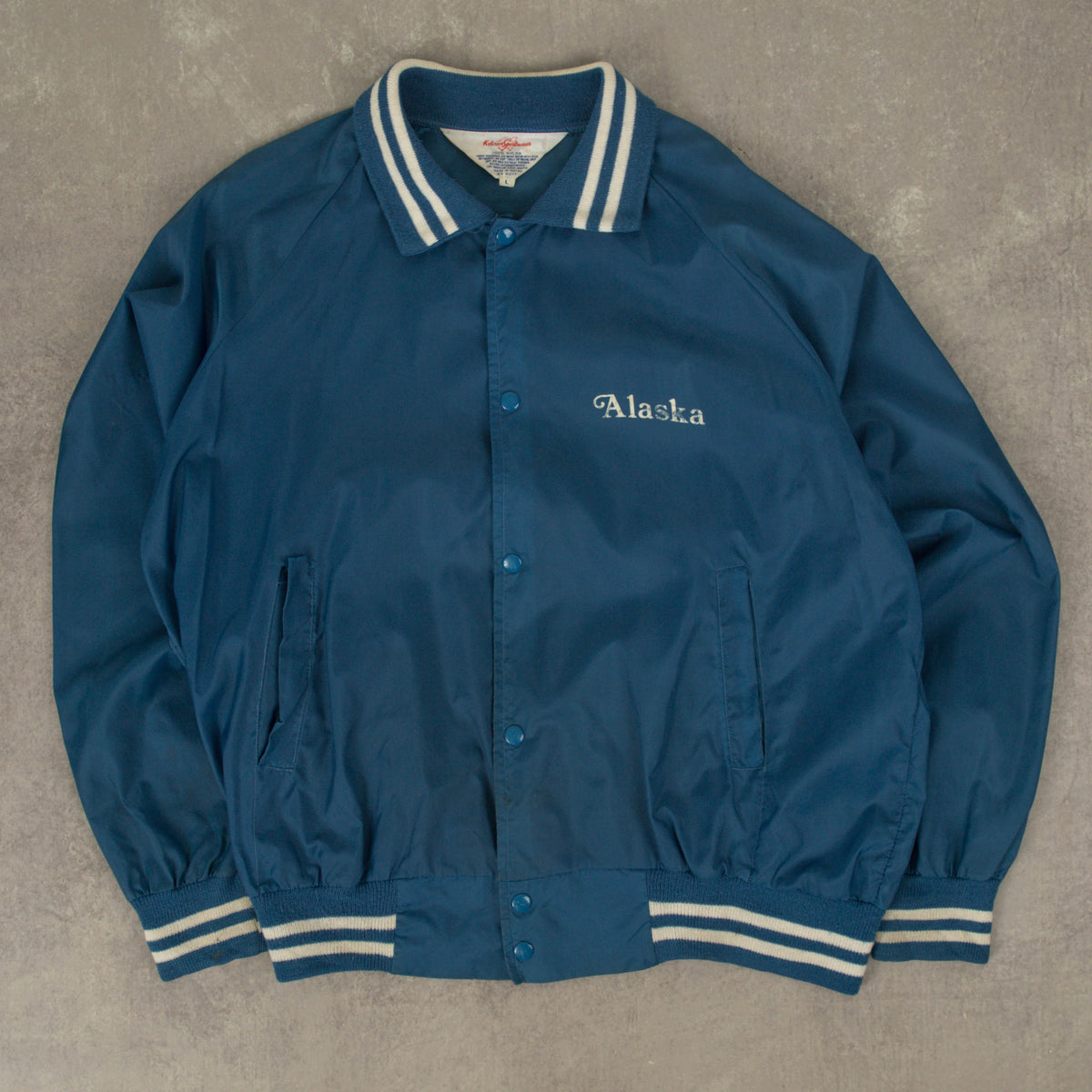 MEN'S VINTAGE 1990S ALASKA NYLON VARSITY BOMBER JACKET - LARGE – North ...