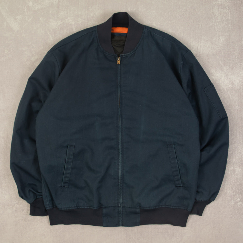 MEN'S VINTAGE 1990S RED KAP FULL ZIP WORKWEAR BOMBER JACKET - X-LARGE ...
