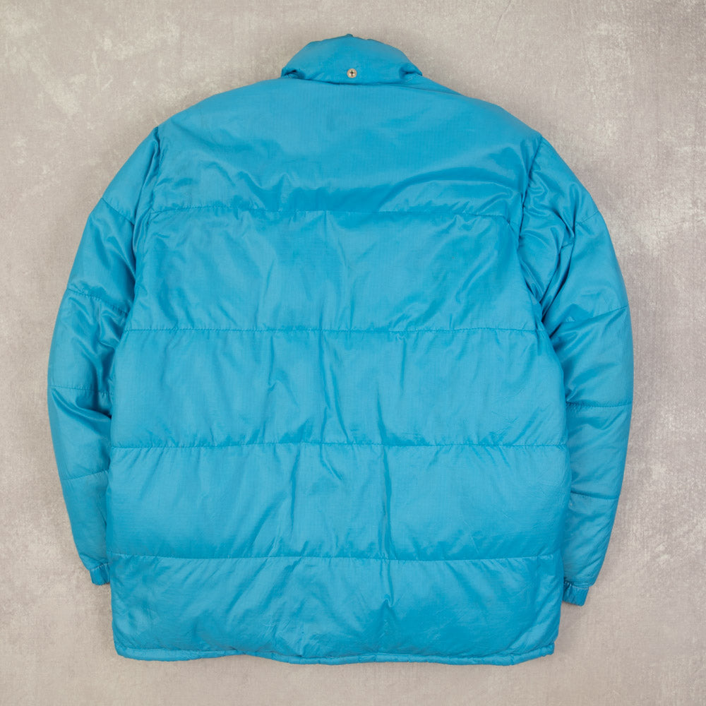MEN'S VINTAGE 1980S HOODED PUFFER DOWN JACKET - LARGE – North Workshop