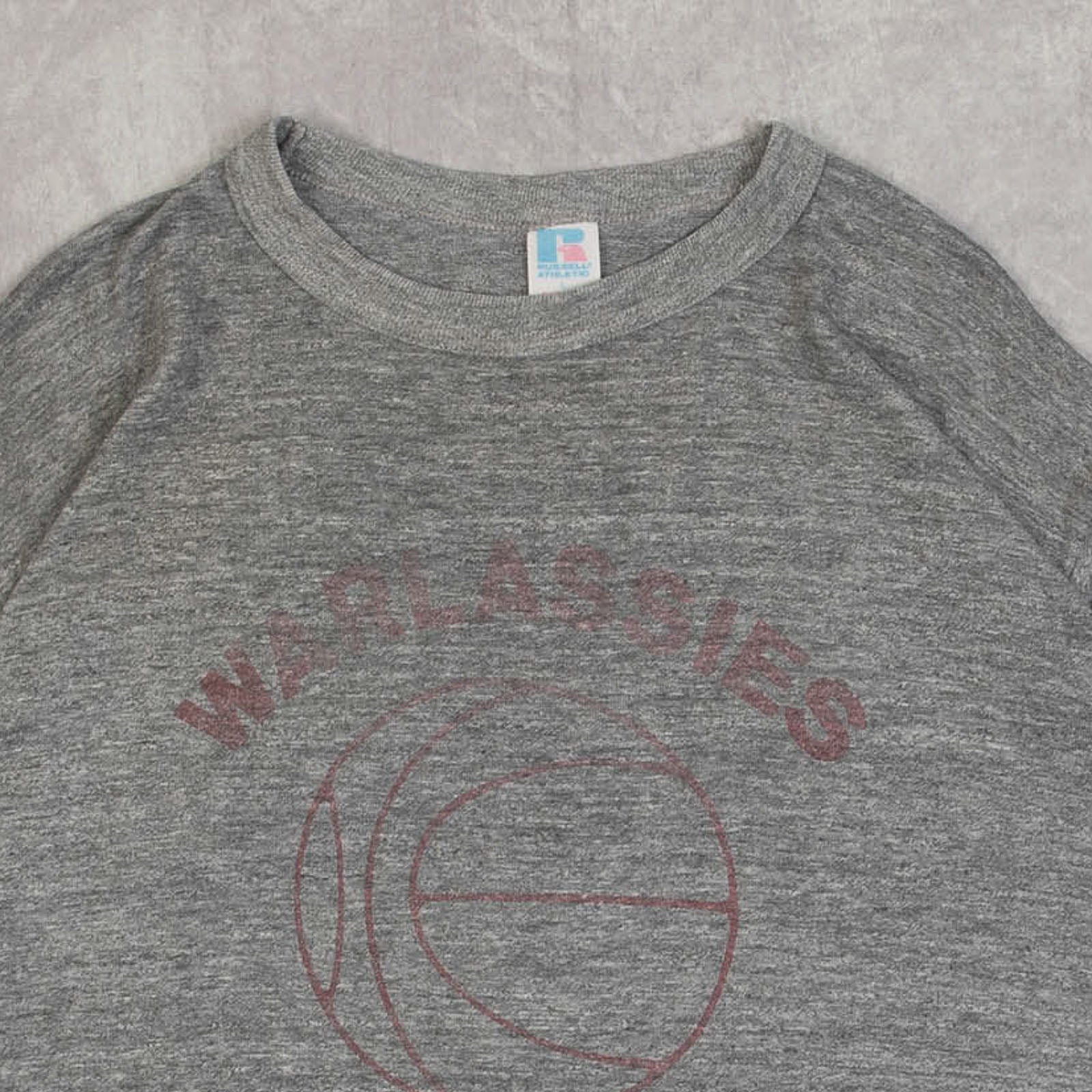 MEN'S VINTAGE 1980S RUSSELL ATHLETIC WARLASSIES BASKETBALL SINGLE STIT ...