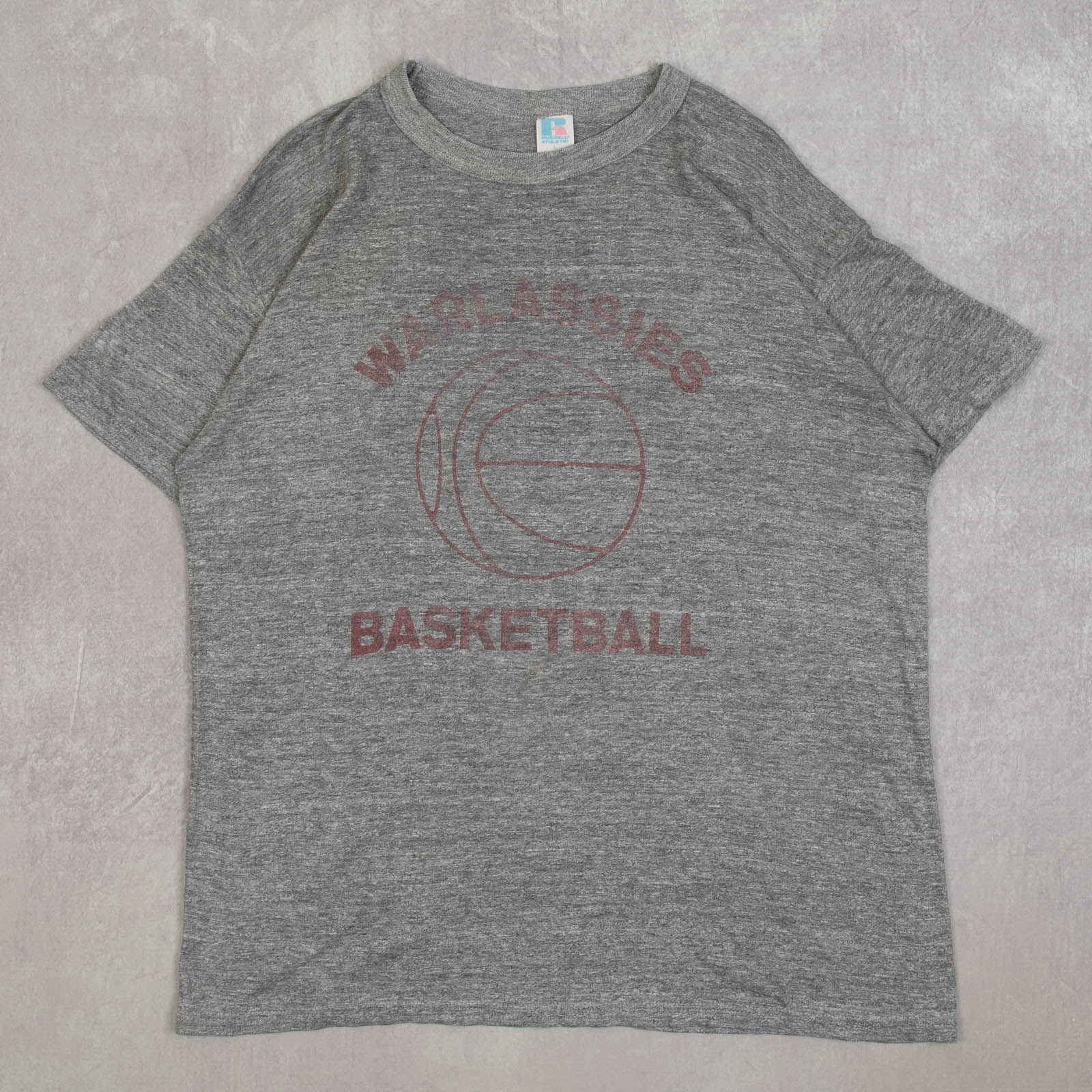 MEN'S VINTAGE 1980S RUSSELL ATHLETIC WARLASSIES BASKETBALL SINGLE STIT ...